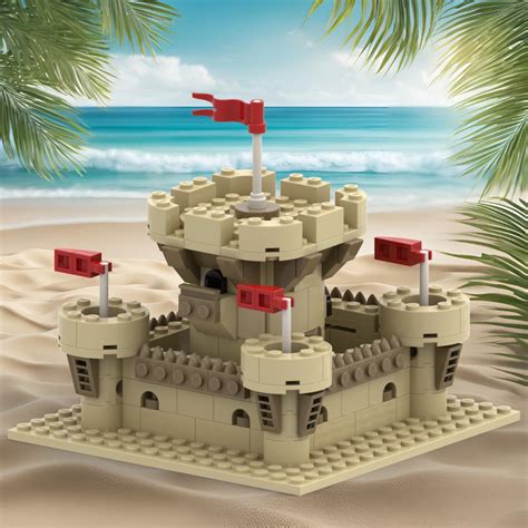 Lego Moc Sandcastle By Tobopro Rebrickable Build With Lego