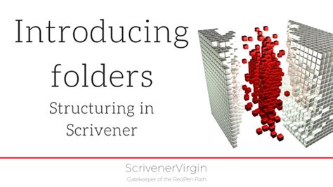 Introducing Folders Structuring In Scrivener Scrivenervirgin
