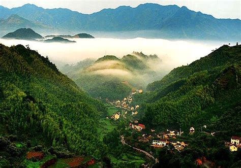 宁波四明山 宁波最美12山村 四明山最美古村落 第2页 大山谷图库
