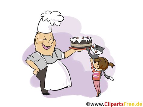 케이크 클립 아트 만화 그림 일러스트와 함께 생과자 요리사