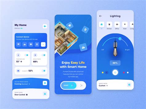 Smart Home Mobile App Design Home App App Development Design Mobile