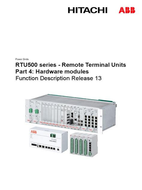 Part4 Hardware Modules Release 13 En Pdf Power Supply Network Switch