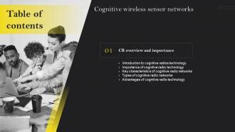 Cognitive Wireless Sensor Networks For Table Of Contents Ppt Ideas