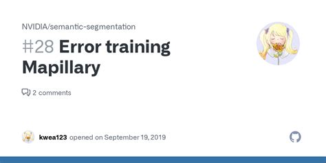Error Training Mapillary Issue Nvidia Semantic Segmentation