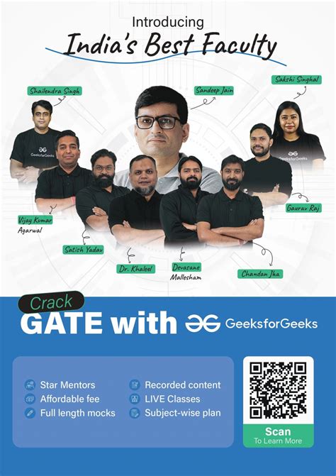 🚀 Prepare To Crack Gate With Indias Best Faculty Geeksforgeeks Rbu