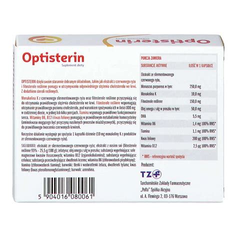 Optisterin kapsułki 30 | apteka internetowa apo-discounter.pl