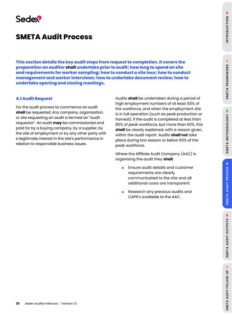 Sedex Auditor Manual Smeta 70 June 2024pdf
