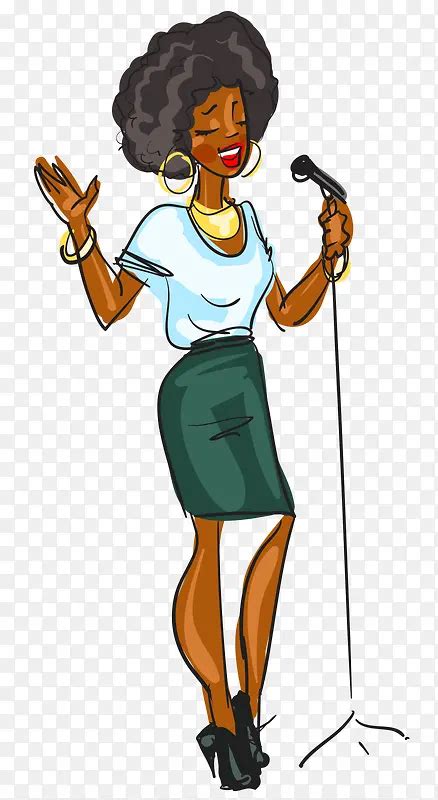 唱歌的女孩png图片素材下载 图片编号9246571 Png素材网