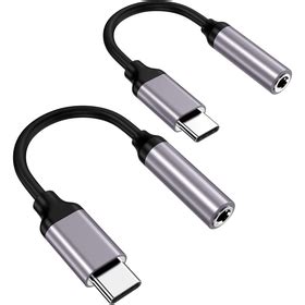 Pack Usb C To Mm Audio Adapter Female Headphone Jack Adapter Shop Today Get It Tomorrow