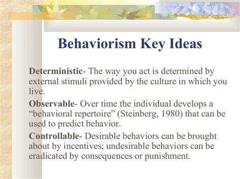 Behaviorist Theory