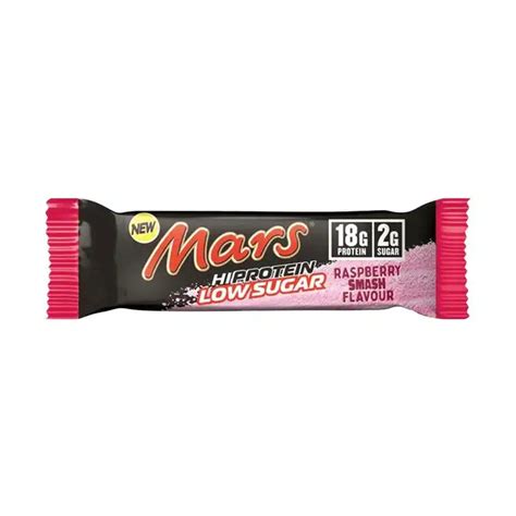 Mars High Protein Bar Low Sugar Raspberry Smach 55g Nutr