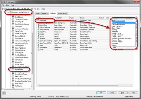 solved entering a suffix to automatic area property set definitions autodesk community