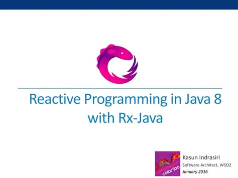 Reactive Programming In Java 8 With Rx Java Ppt