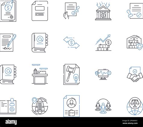 Customer Desk Line Icons Collection Support Service Satisfaction Assistance Help Response