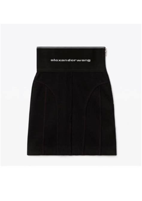 37％割引xsss人気のファッションブランド！ Alexanderwang ロゴストレッチスカート ミニスカート スカートxsss
