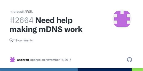 Need Help Making Mdns Work · Issue 2664 · Microsoftwsl · Github