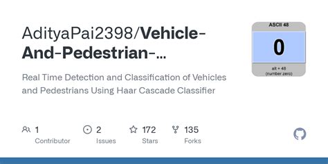 Github Adityapai2398 Vehicle And Pedestrian Detection Using Haar