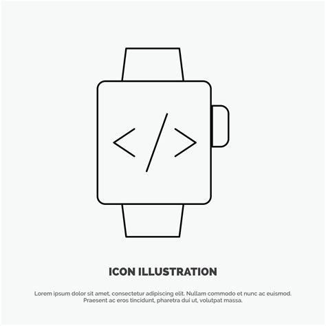 Watch Hand Watch Time Clock Line Icon Vector 19103689 Vector Art At Vecteezy