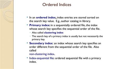 Db Lecture 4 Indexings Ppt Notespptx