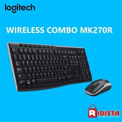 Promo Logitech Wireless Combo Keyboard Dan Mouse Wireless Mk270r Garansi Diskon 17 Di Seller