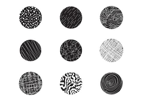 premium vector abstract circle round shape texture backgrounds line doodle spots wave drops