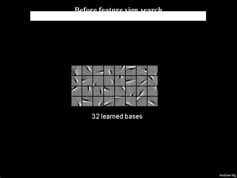 Image Classification By Sparse Coding Andrew Ng Feature