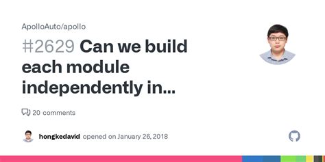 Can We Build Each Module Independently In Apollo · Issue 2629