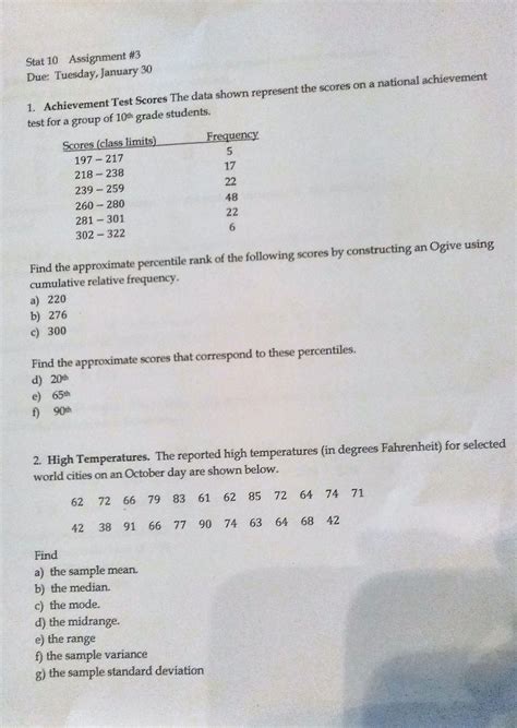 Solved Stat 10 Assignment 3 Due Tuesday January 30 1