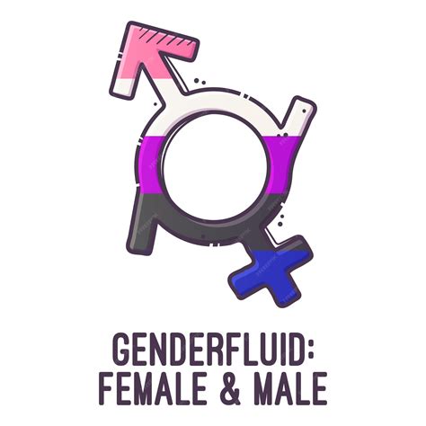 Premium Vector Gender Symbol Genderfluid Signs Of Sexual Orientation