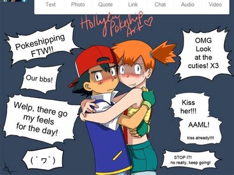 Misty And Ash Kiss Under The Mistletoe
