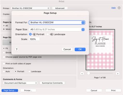How To Print A Size On Letter Paper With Screenshots
