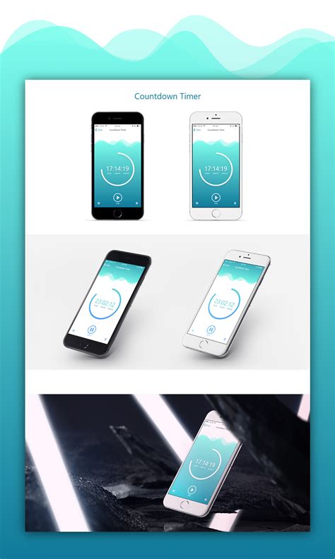 Countdown Timer App UI On Behance
