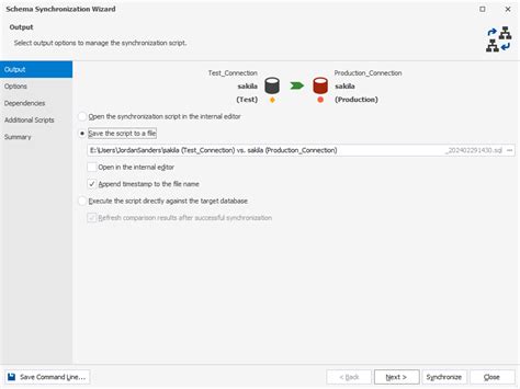 review and save the deployment script