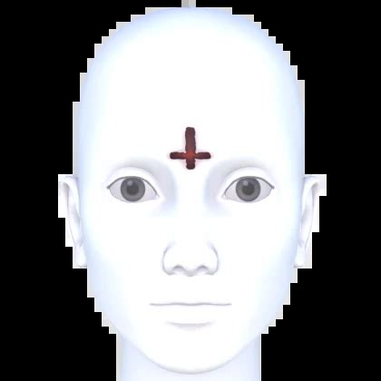 Upside Down Forehead Red Cross Roblox Item Rolimons