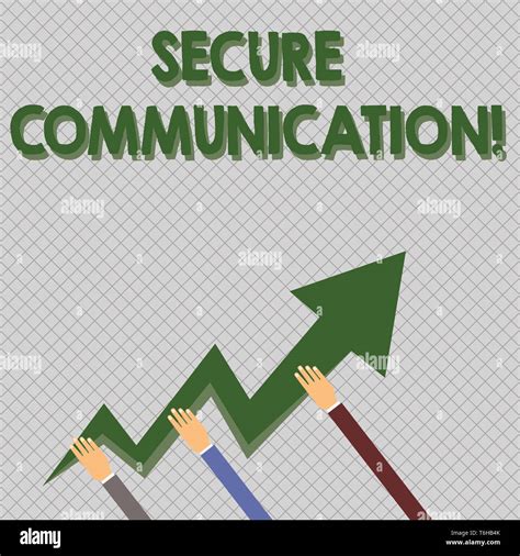 Conceptual Hand Writing Showing Secure Communication Concept Meaning Preventing Unauthorized