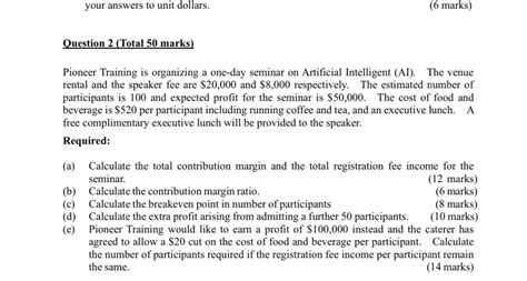 Solved Please Answer Question C Calculate The Breakeven Chegg
