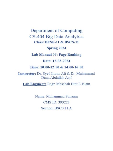 Bda Lab 6 Manual Pdf