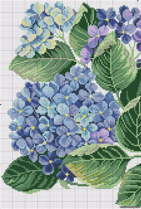 Orange Flowers Cross Stitch Pattern
