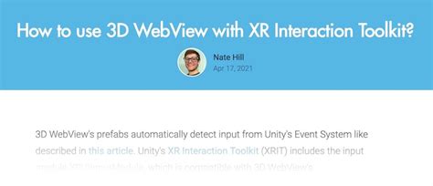 Blog 3d Webview For Unity