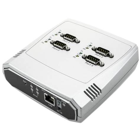 Serveur Série 4 X Rs232 Rs422 Rs485 Vers Ethernet Tcp Ip Udp Rj45 10 100 Mbps Ncom 413 Cablematic