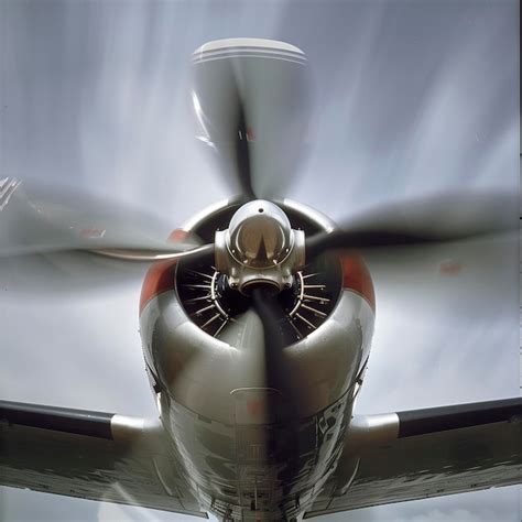 Premium Photo Small Aircraft Front On Close Up Of The Propellor To