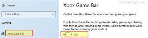 How To Disable Xbox Game Bar In Windows 10 ComputerSluggish