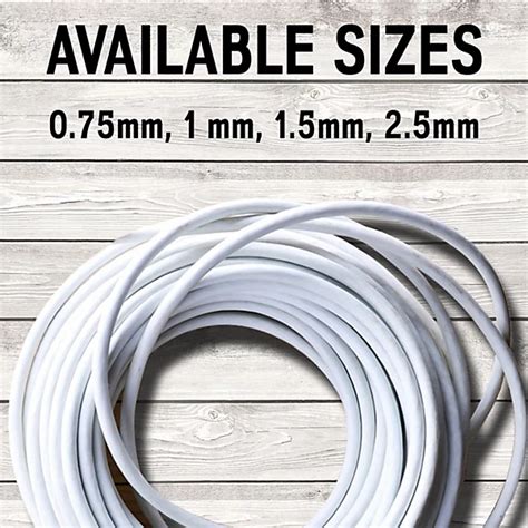 Primes Diy 3 Core Round White Flex Flexible Cable Stranded Electrical