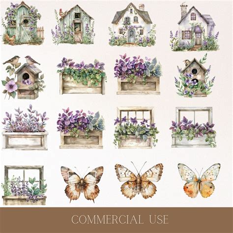 Secret Garden Clipart Mega Bundle Commercial Use Garden Clip Art