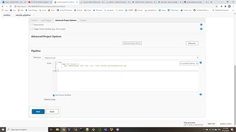 How To Create A Jenkins Pipeline Job For Gitmvndocker Build Python Design