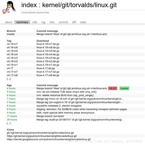 使用 Git 下载linux Kernel源码主线稳定、长期演进等版本linux最新源码下载 Csdn博客