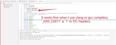 Can Not Identify C Standard In Stl Headers When Using Msvc Compiler · Issue 1512 · Clangd
