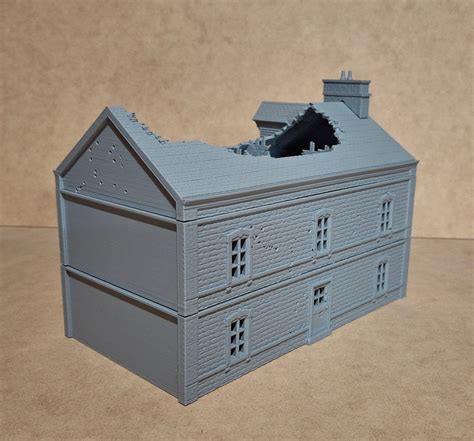 Battle Of Carentan French Large House Ruined Dark Castle Terrain