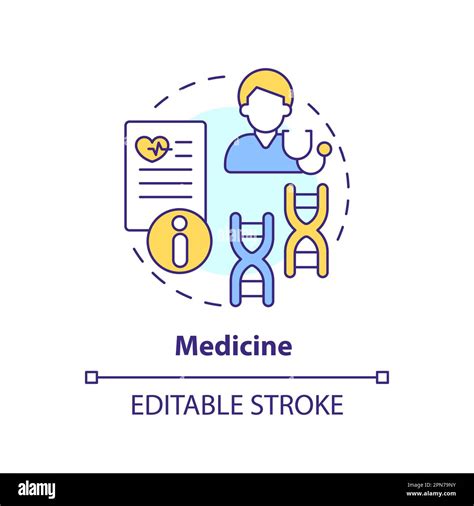 Genograms Usage Blue Circle Infographic Template Stock Vector Image
