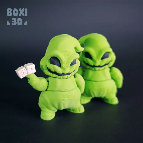 👹 Oogie Boogie Flexi Articulated Cute Print In Place・archivo 3d